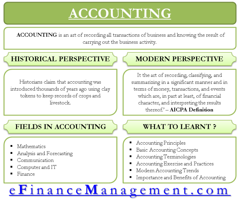 What is Accounting? Historical and Modern Perspective | eFM