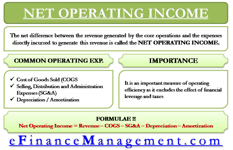 Net Operating Income - eFinanceManagement