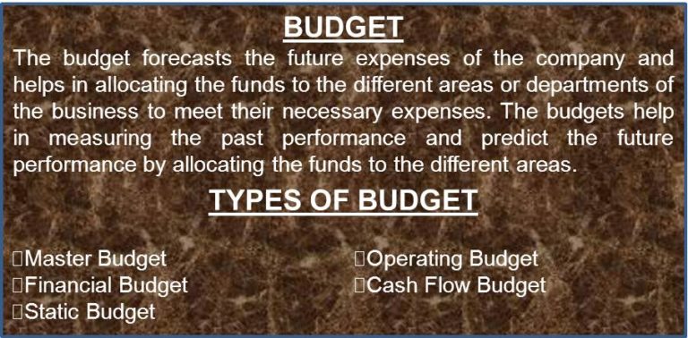Budgeting | What is Budget, Types , Choose Best Techniques / Method - Page 6 of 7