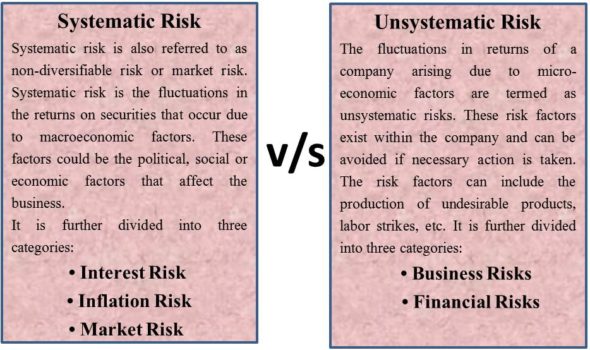 Systematic Vs Unsystematic Risks | Meaning, Key Differences | eFM