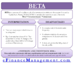 Beta Coefficient in Finance - eFinanceManagement