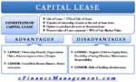 Advantages & Disadvantages of Capital Lease to Lessor & Lessee