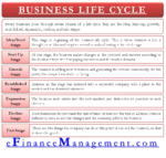 Business Life Cycle - Stages, Challenges and Sources of Finance | eFM