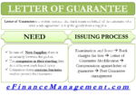 Letter of Guarantee - process of issue - eFinanceManagement