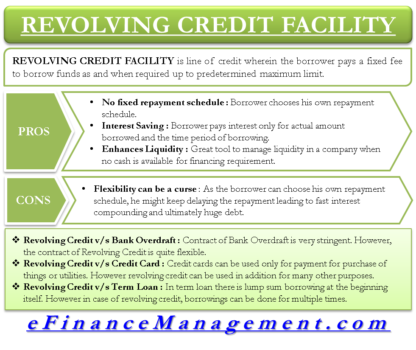 Revolving Credit Facility - eFinanceManagement