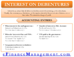 Interest on Debentures - eFinanceManagement
