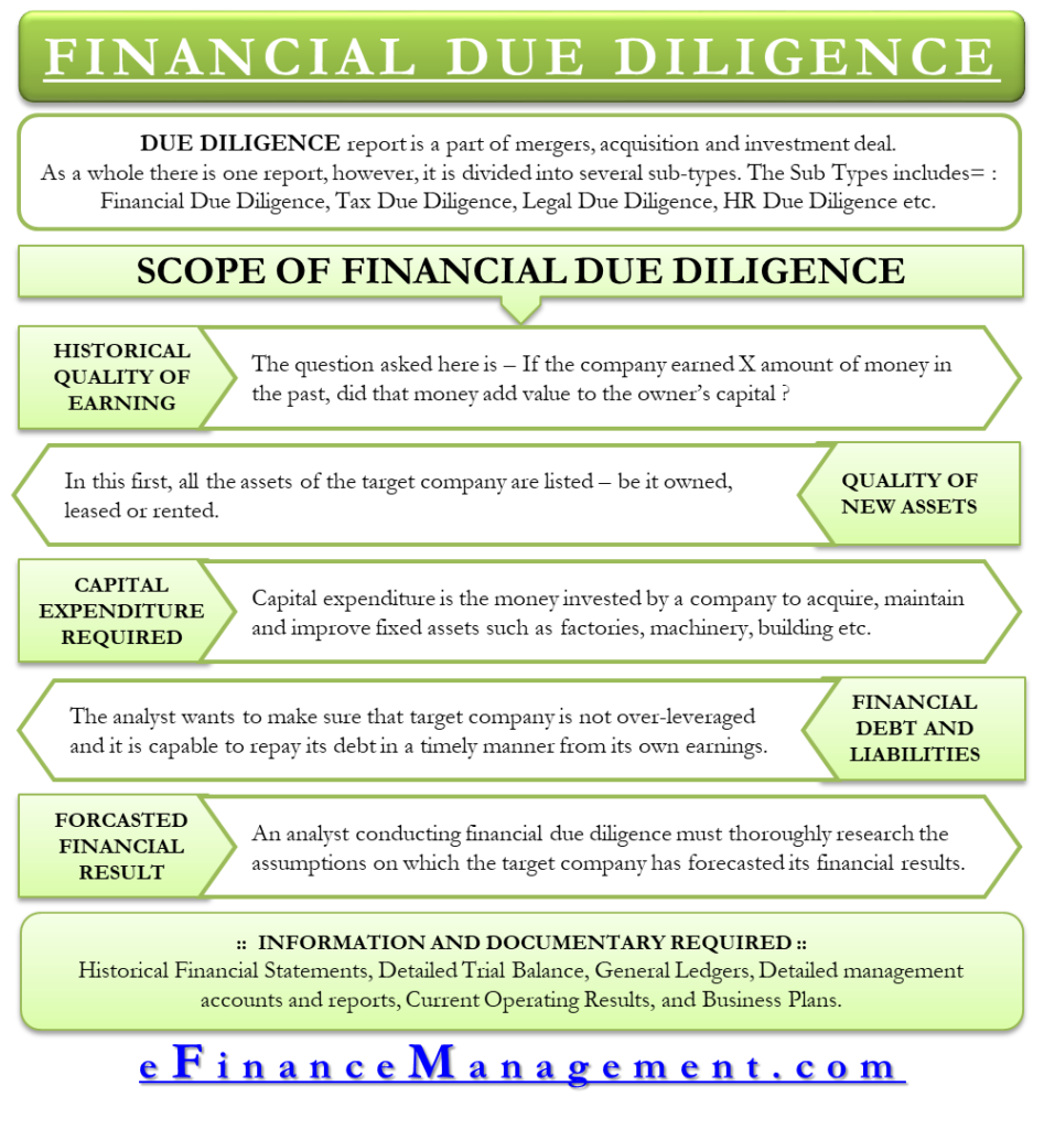 Financial Due Diligence - Importance, Scope and Requirements | eFM
