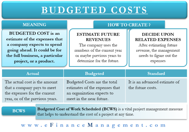 Budgeted Cost Meaning Process BCWS And More