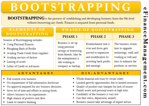 Bootstrapping |Meaning, Phases, Advantages and Disadvantages | eFM