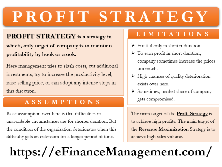 Profit Strategy |Meaning, Assumption, Limitations and More| eFM