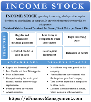 Income Stock |Meaning,Characteristics,Advantages,Criticisms & More|eFM