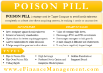 Poison Pill |Meaning, Pros & Cons, Types, Examples and More| eFM