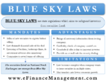 Blue Sky Laws | Mandates | Merits | Demerits - eFinanceManagement