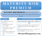 Maturity Risk Premium | Meaning, Need, Formula and Interpretation
