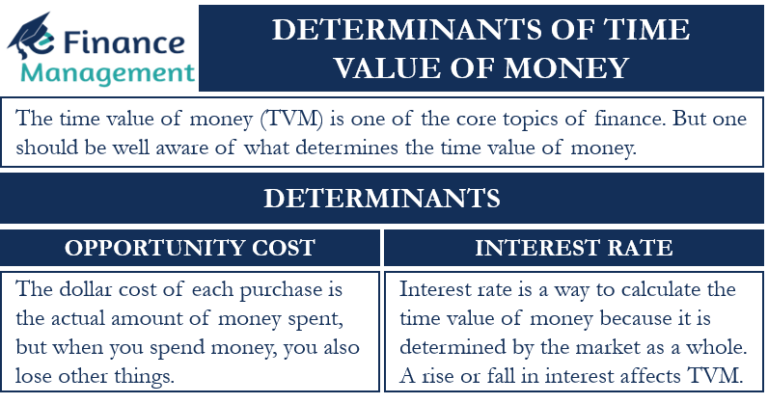 Determinants of the Time Value of Money | eFinanceManagement